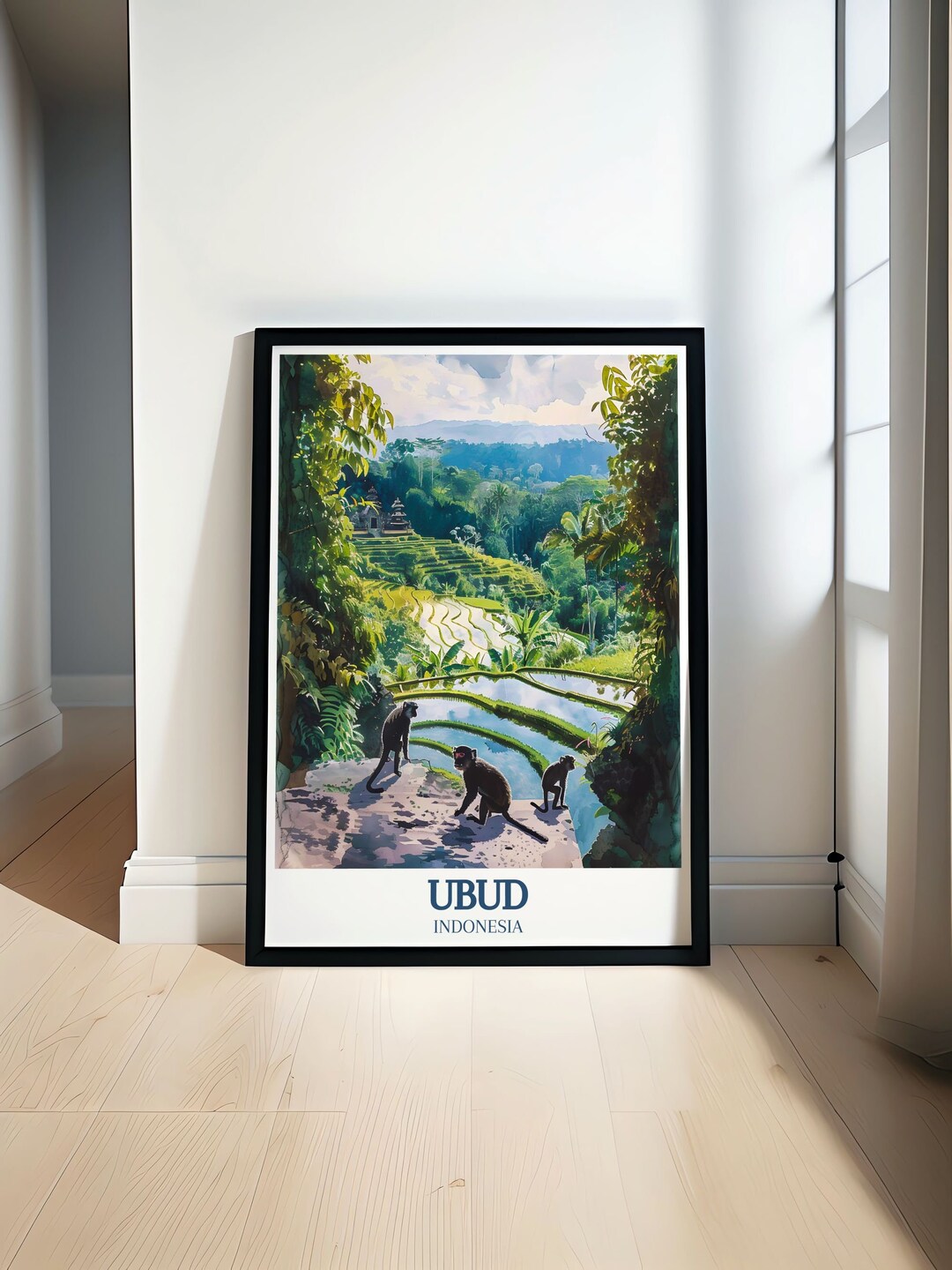 Ubud Print - Tegallalang Rice Terrace Print - Ceking Rice Terrace Print ...