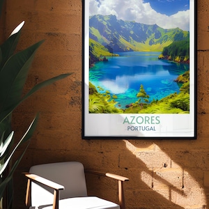 Azores Art - Azores Print - Azores Poster - Azores Wall Art - Azores ...