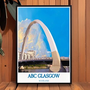 Glasgow Landmarks in Art - The-clyde-arc Art Print - The-clyde-arc and ...
