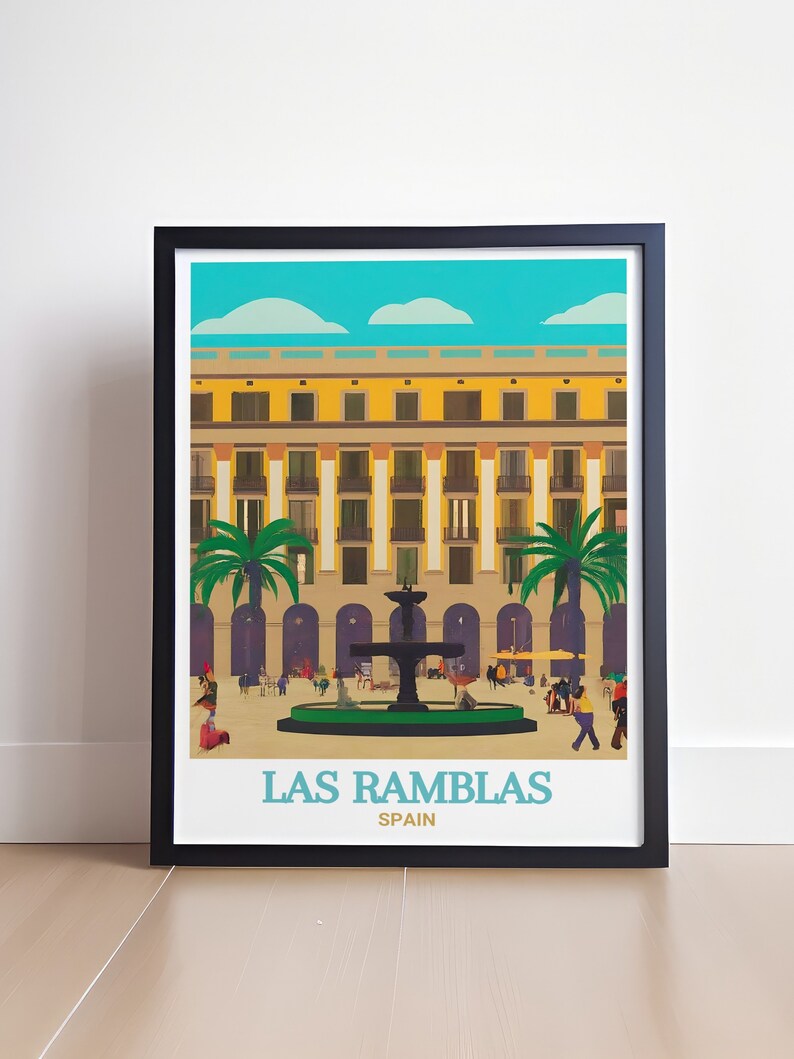 Las Ramblas Poster Collection Plaça Reial Travel Posters Spain Cultural ...