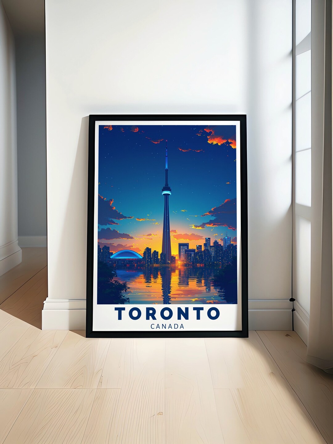 Toronto Travel Print- CN Tower Poster - CN Tower Art for Your Home ...