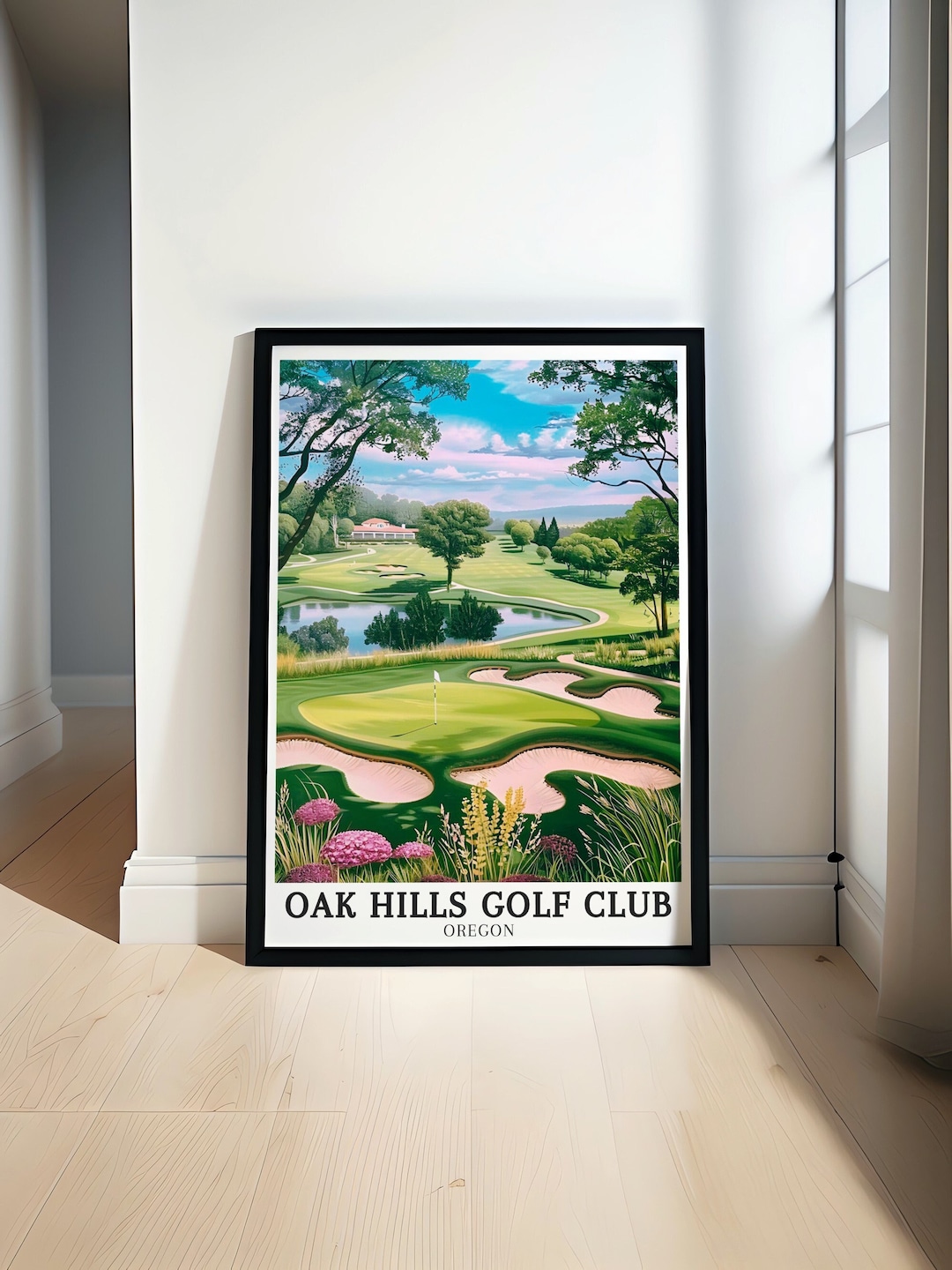 Oak Hills Golf Club Wall Art - Club House, Sutherlin Art - Club House ...