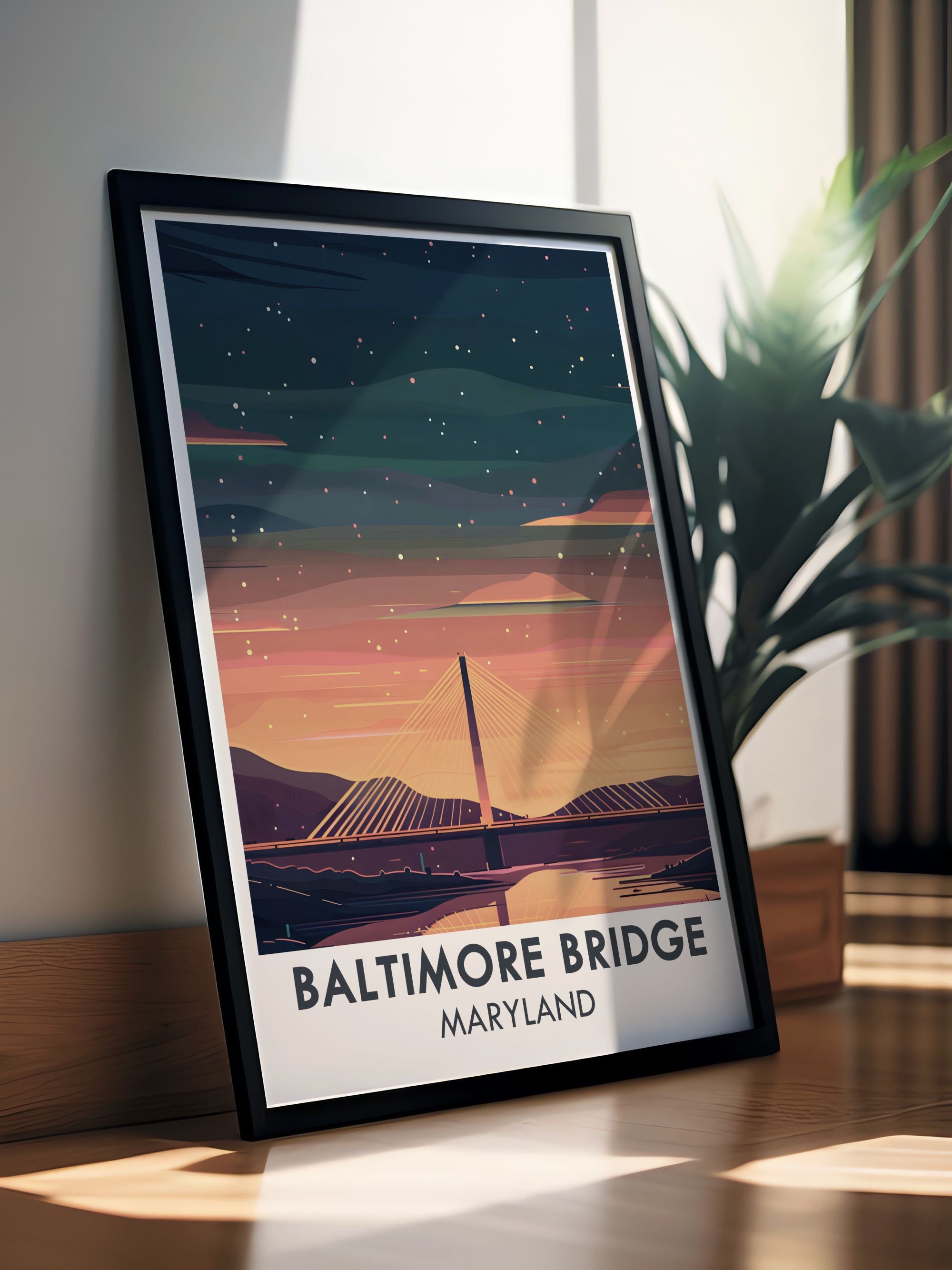 New Baltimore Key Bridge -francis Scott Key Bridge New Design Poster ...