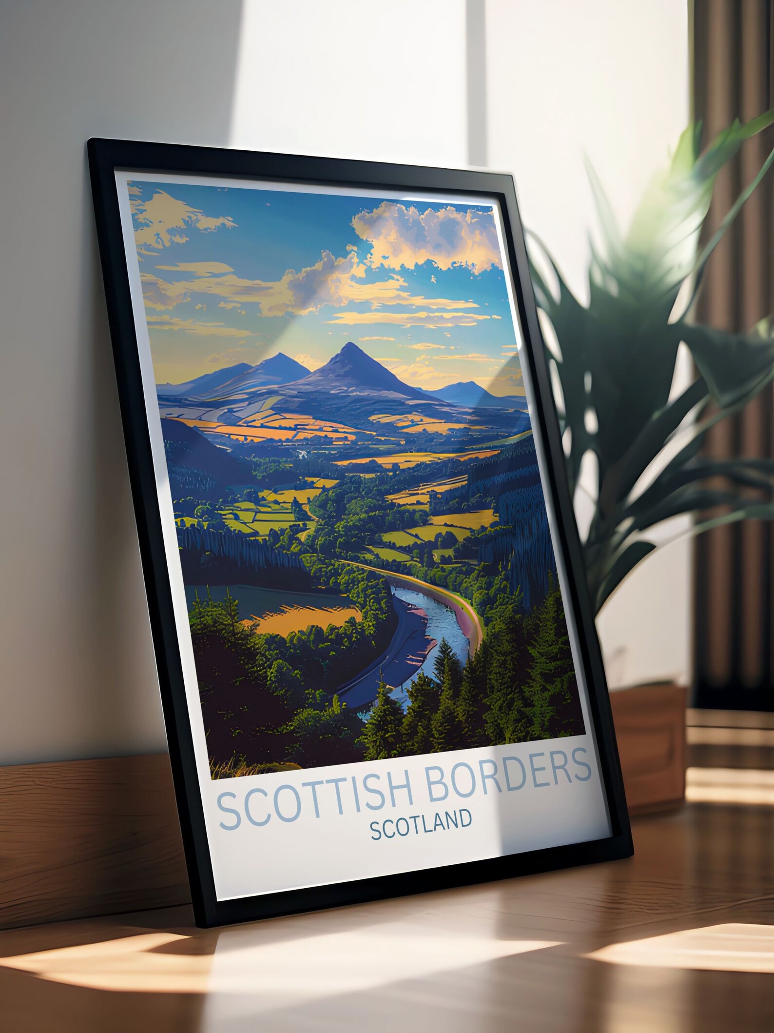 Scottish Borders Poster - Scotts View Poster - Scottish Borders Print ...