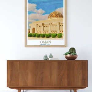 Oman Wall Art - Sultan Qaboos Grand Mosque Posters - Arabian Elegance ...