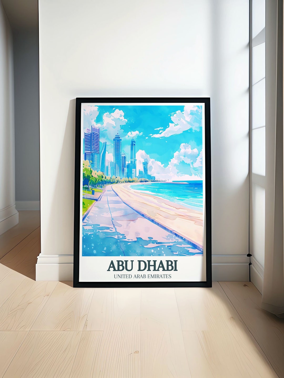 Abu Dhabi Poster - Abu Dhabi Corniche -corniche Beach Print -abu Dhabi ...