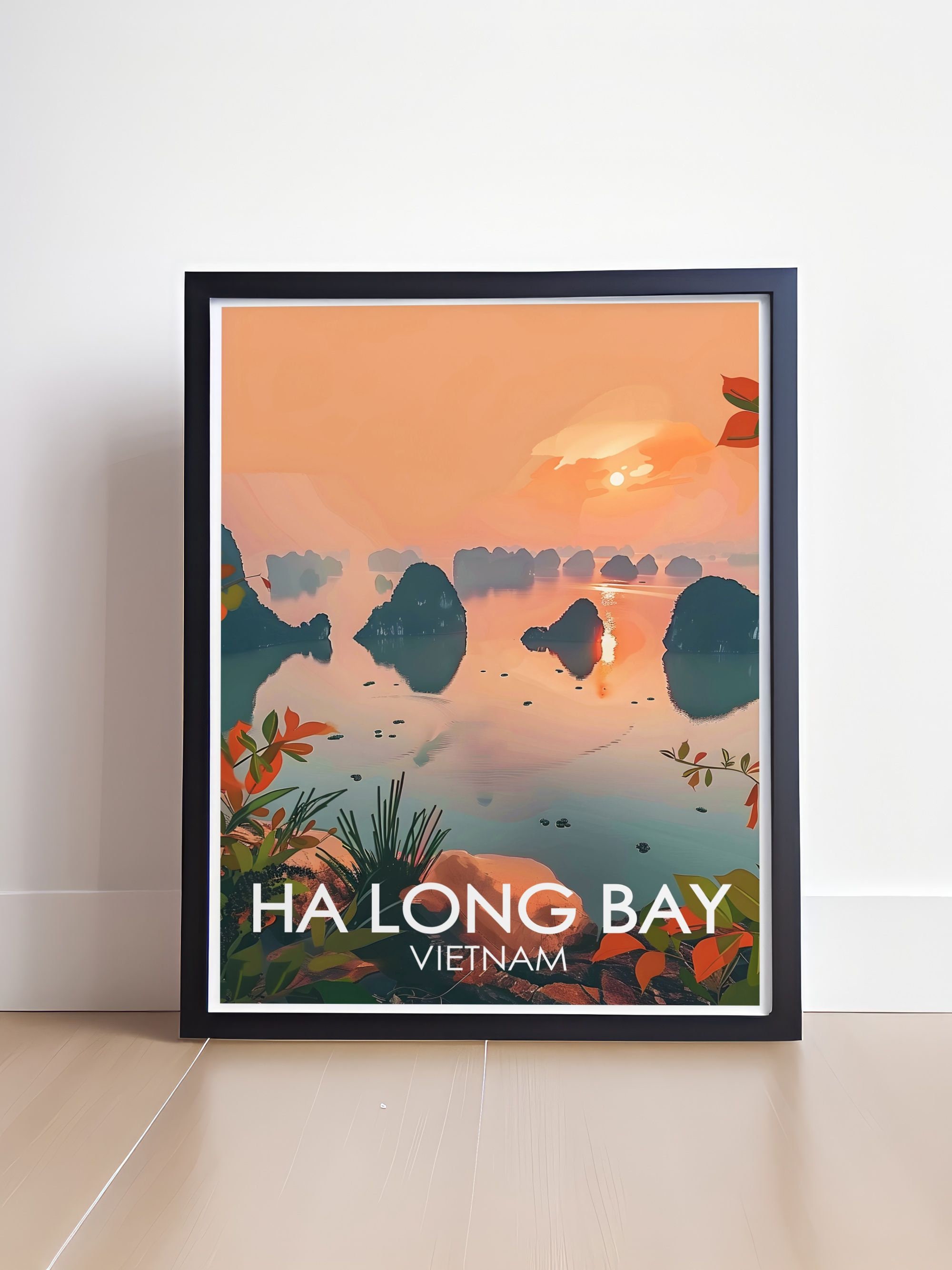 Ha Long Bay Travel Posters Dragon Tails Island Art Collection Explore ...