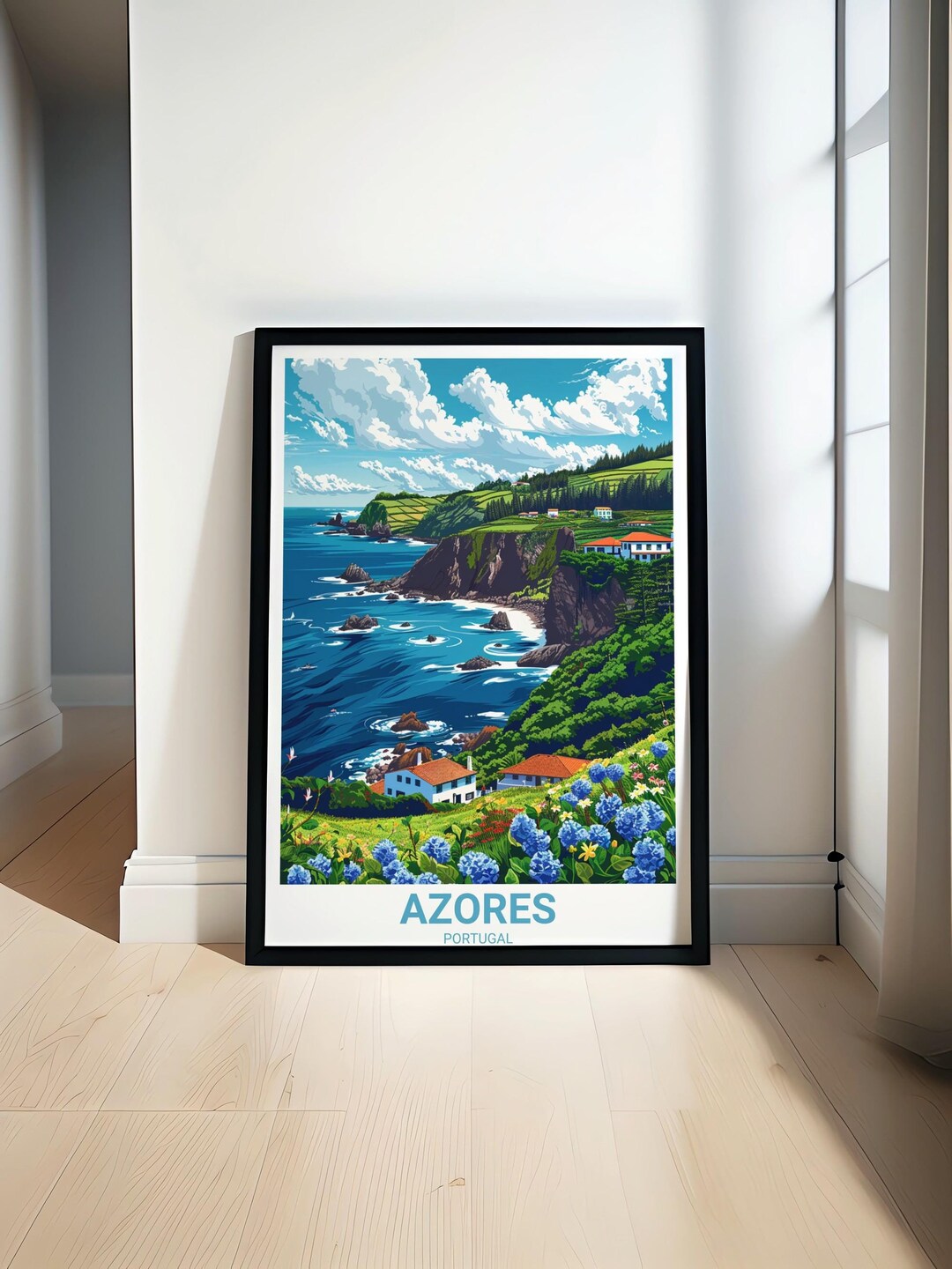 Azores Wall Art - Azores Travel Poster - Azores Island Poster - Azores ...