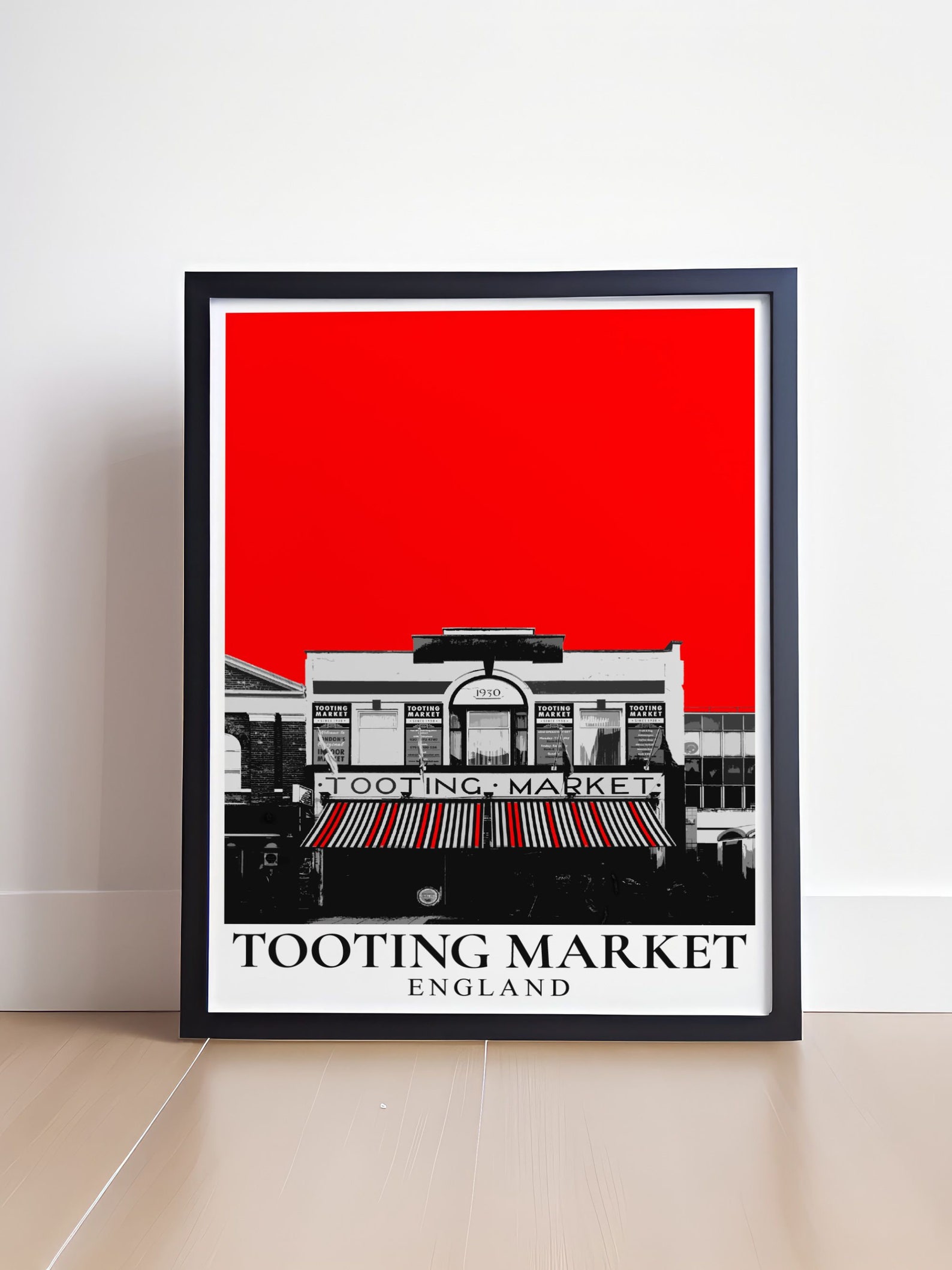Tooting Market Print Tooting Market Art Tooting Market Poster South ...