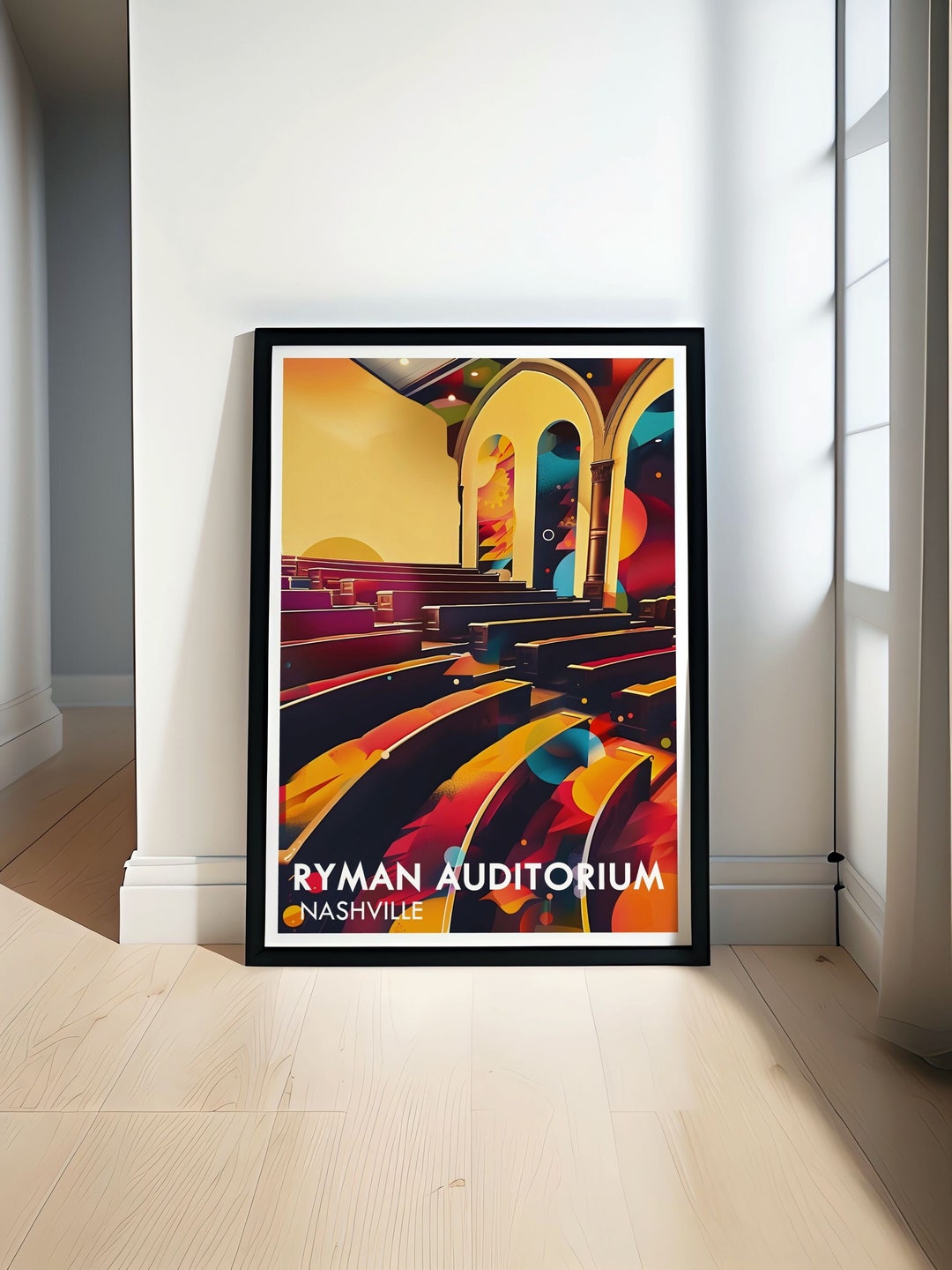 Ryman Auditorium Print - Framed Ryman Nashville Art - Nashville Museum ...