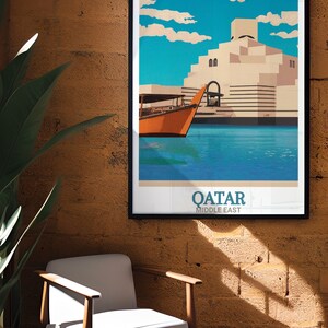 Qatar Poster - Qatar Print - Qatar Travel Poster - Museum of Islamic ...