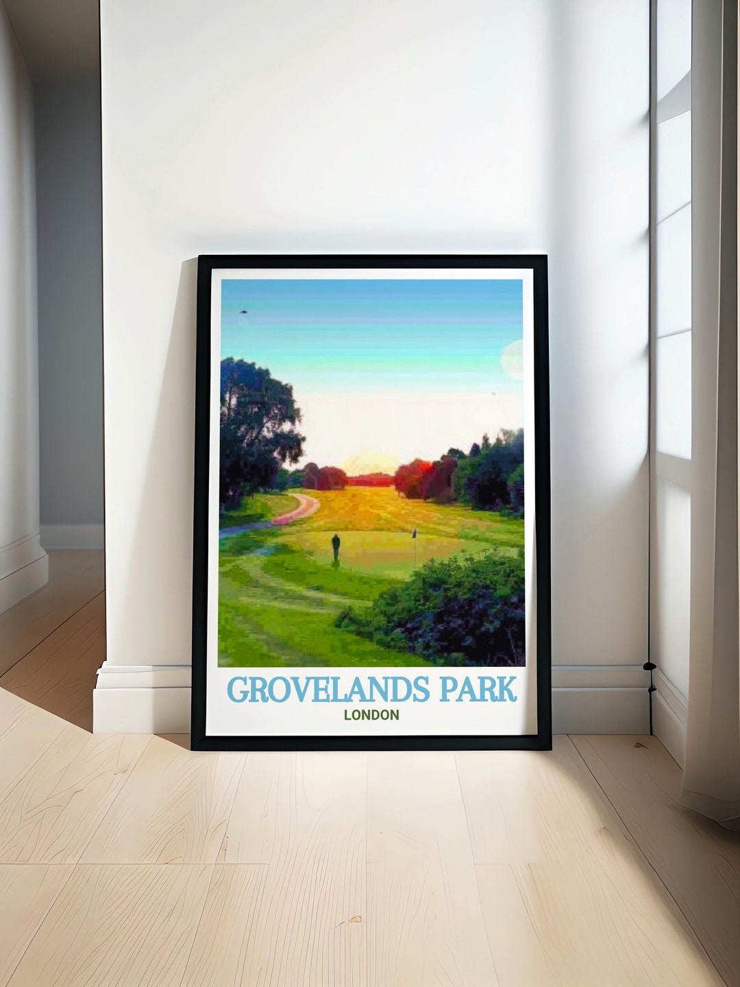 Grovelands Park Travel Poster - Grovelands Park and Golf Course Poster ...