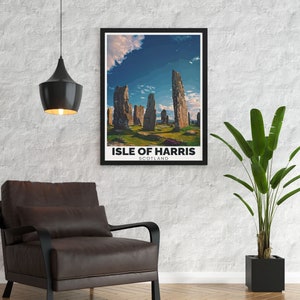 Isle of Harris Print - Callanish Standing Stones Poster - Scottish ...