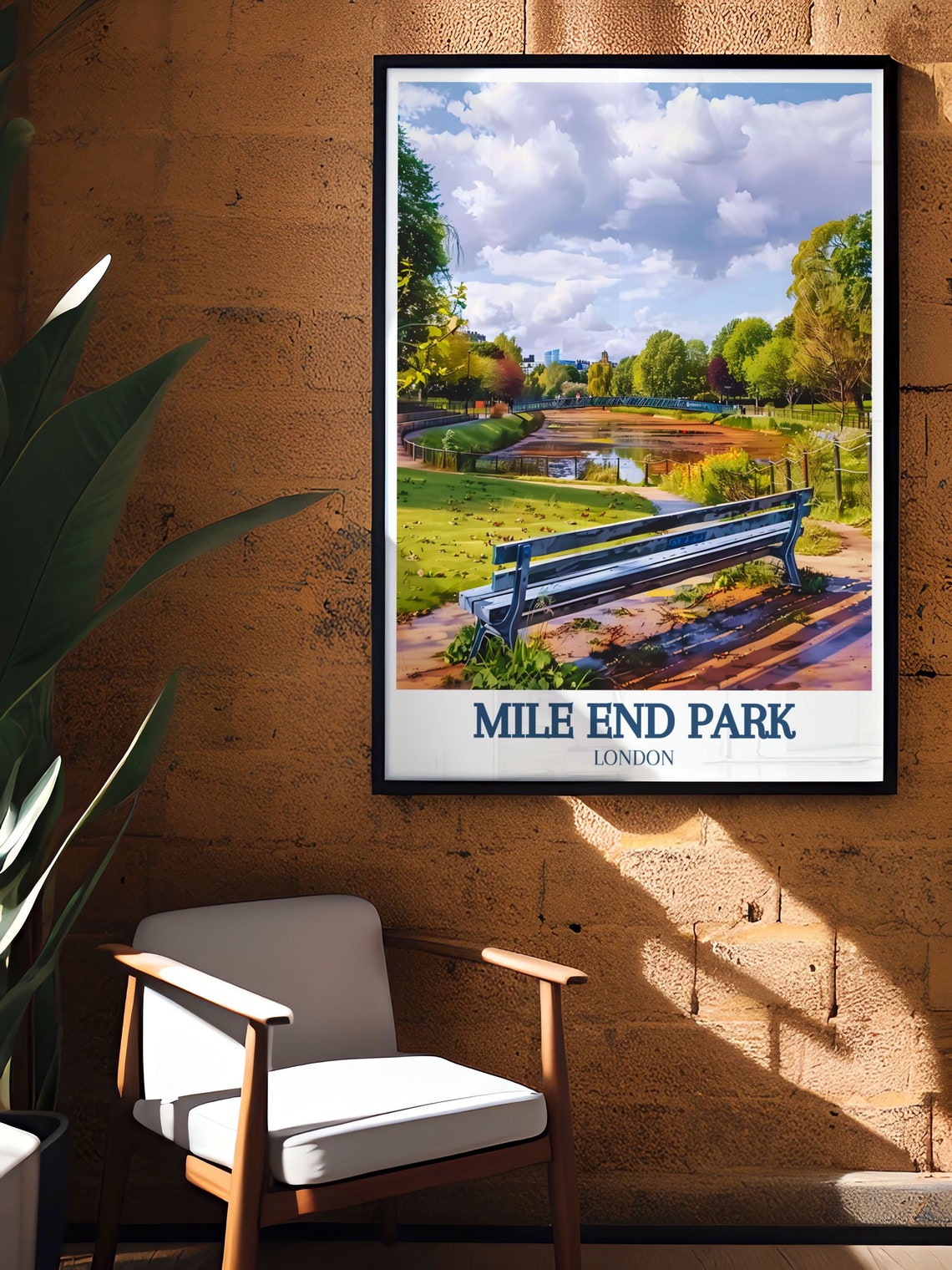 Mile End Park Poster - Mile End Road Prints - Beautiful East London ...