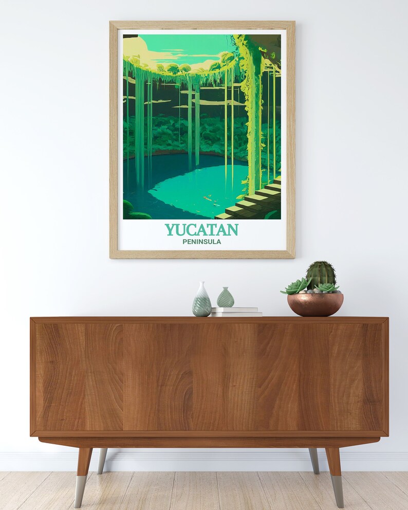 Yucatan Peninsula Art - Ik Kil Canvas Art - Cenote Ik Kil Art - Yucatan ...