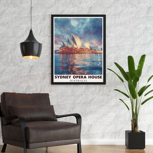 Sydney Opera House Travel Poster- Sydney Opera House Print - Australia ...