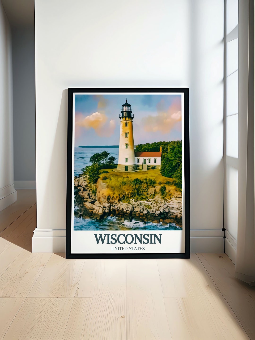 Wisconsin Wall Art - Wisconsin Door County Coastline With Cana Island ...