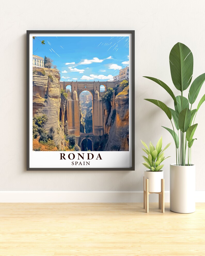 Ronda Spain Travel Print Ronda Wall Decor Puente Nuevo Ronda Poster ...