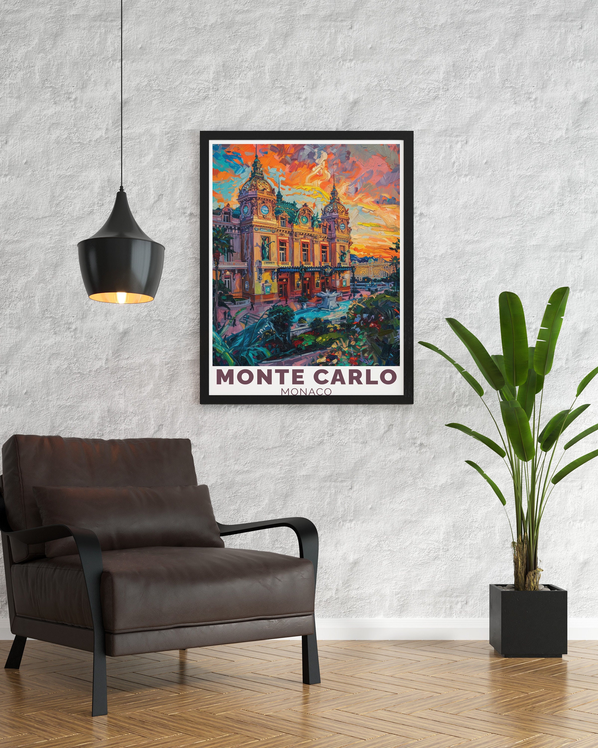 Monte-carlo Travel Poster - Monaco Wall Art - Casino De Monte-carlo ...