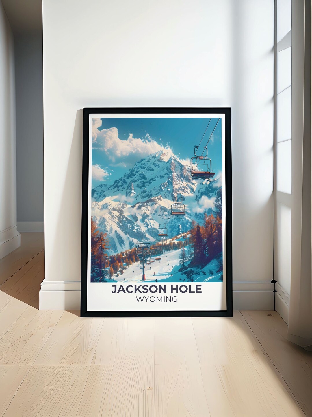 Jackson Hole Poster - Wyoming Poster -wyoming Print -jackson Hole Wall ...