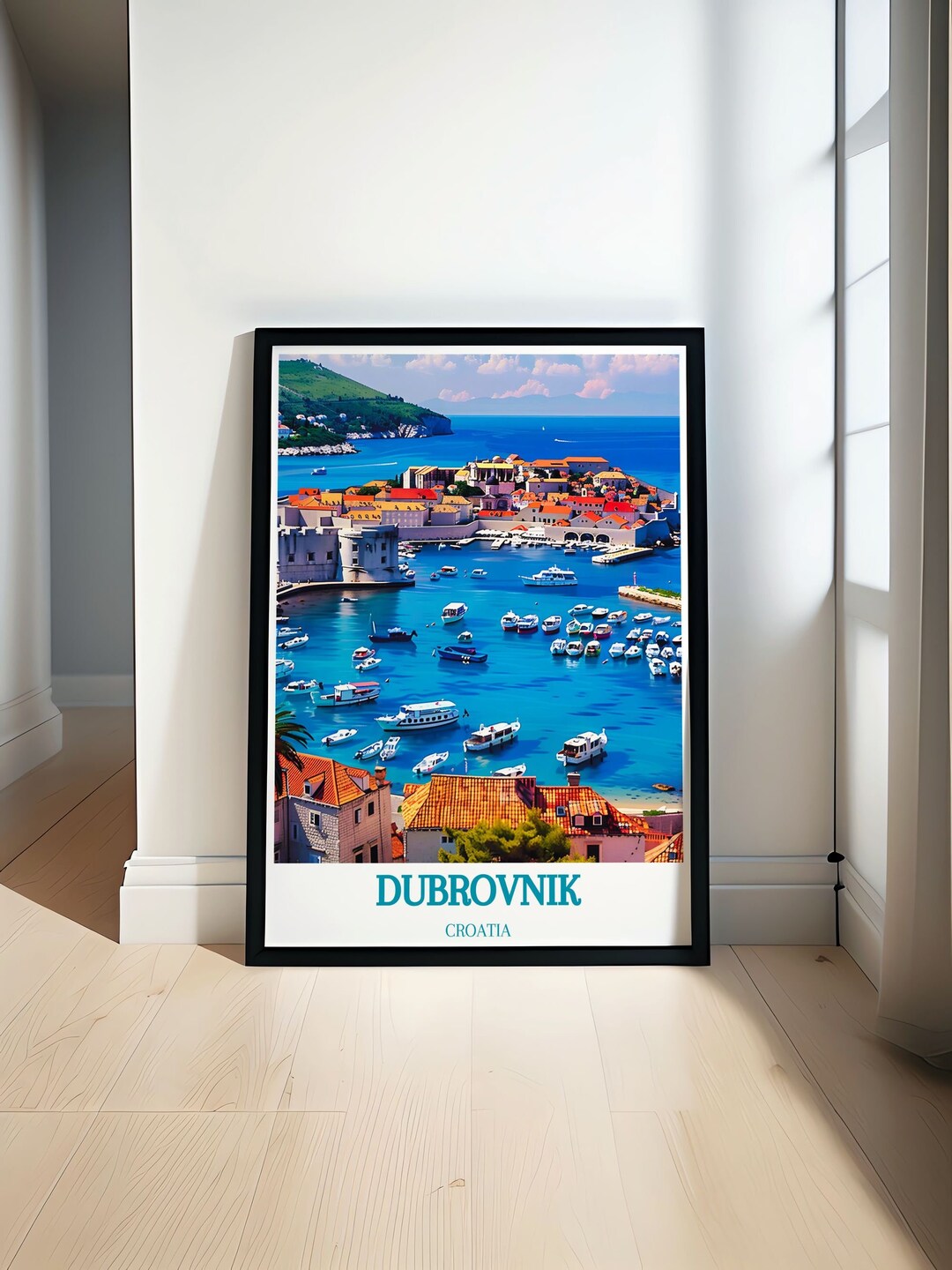 Dubrovnik Coastal Wall Art - Serene Views of the Adriatic Sea in Prints ...