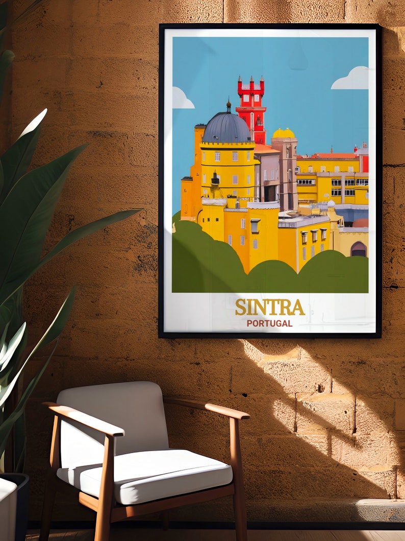 Sintra Travel Wall Art - Pena Palace Art Collection - Portugal Travel ...