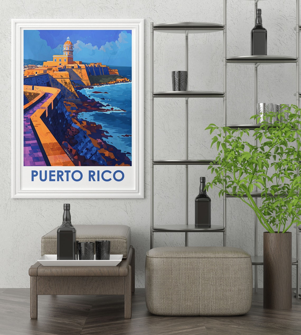 Puerto Rico Print - El Morro Decor - Puerto Rico Gift -el Morro Art ...