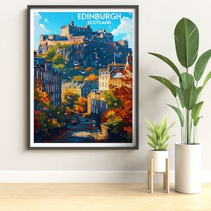 Majestic Edinburgh Castle Posters - Edinburgh Castle Art for Timeless ...