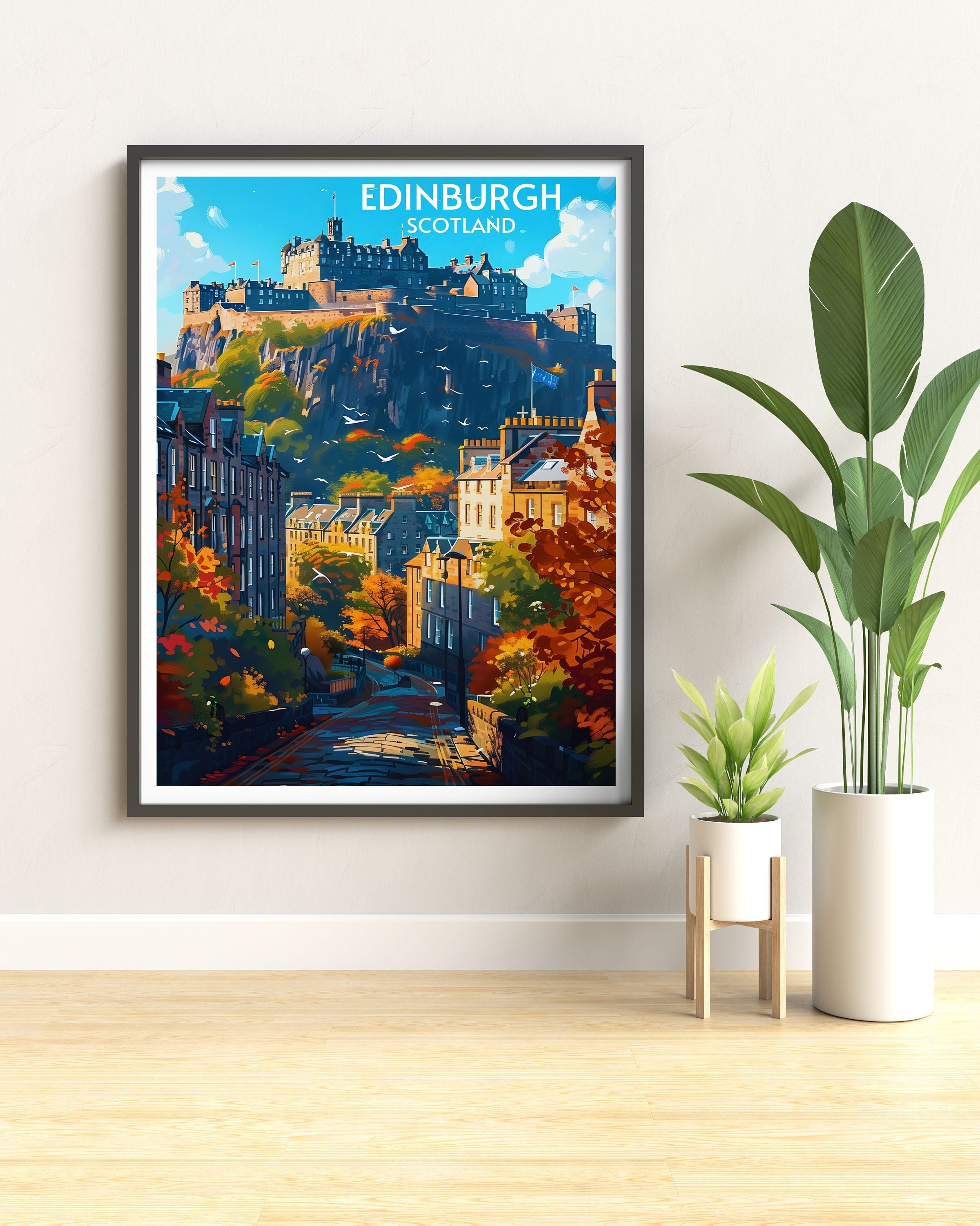 Majestic Edinburgh Castle Posters Edinburgh Castle Art for Timeless ...