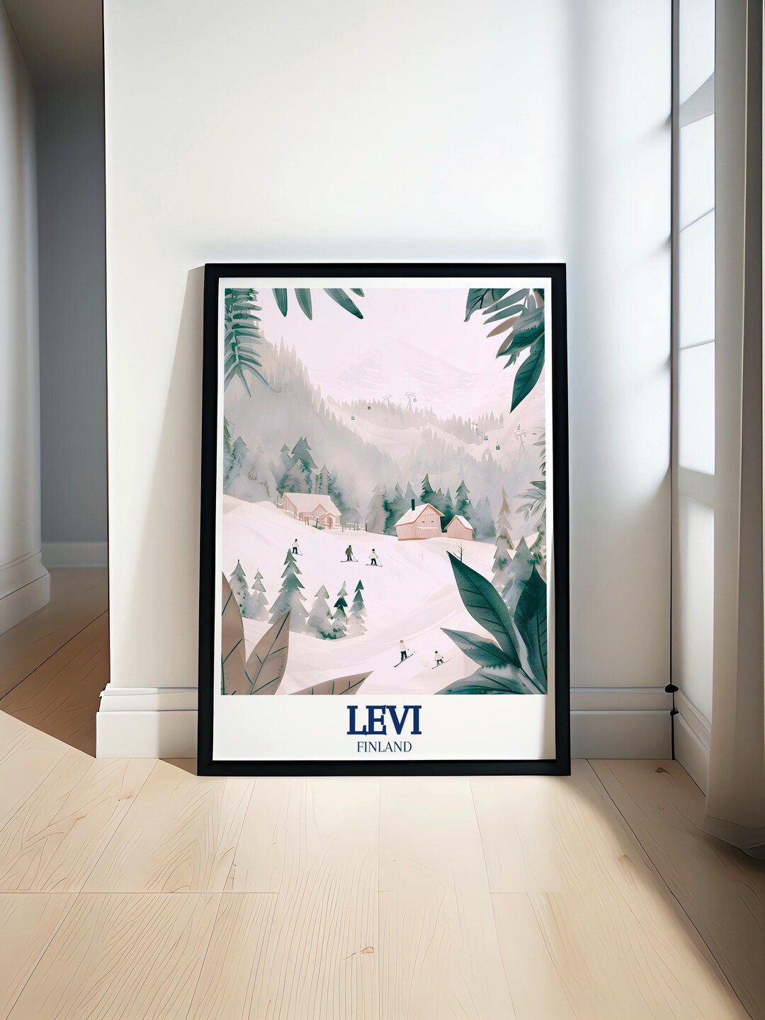 Levi Travel Poster - Levi Fell Art Collection - Levi Ski Resort Wall ...