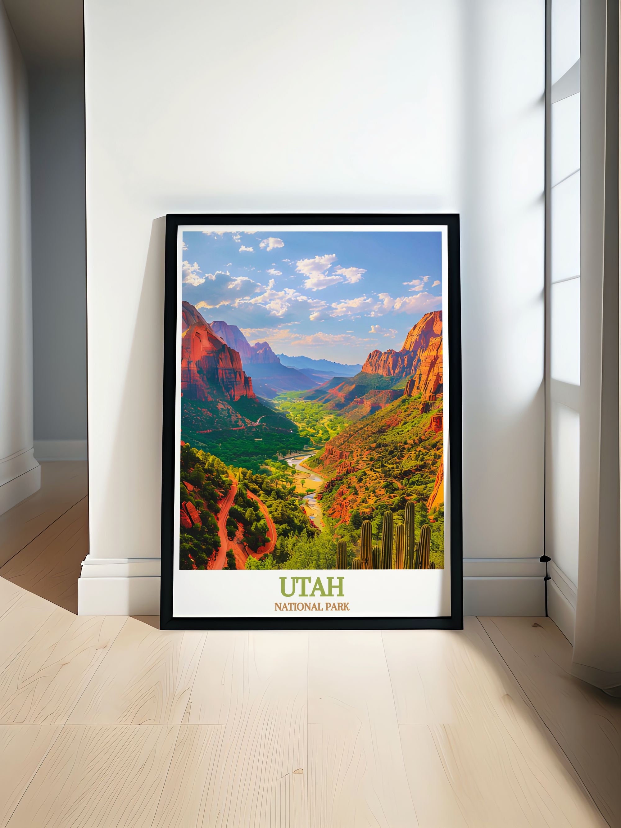 Utah Wall Art Utah National Parks Poster Zion National Park Art Print ...