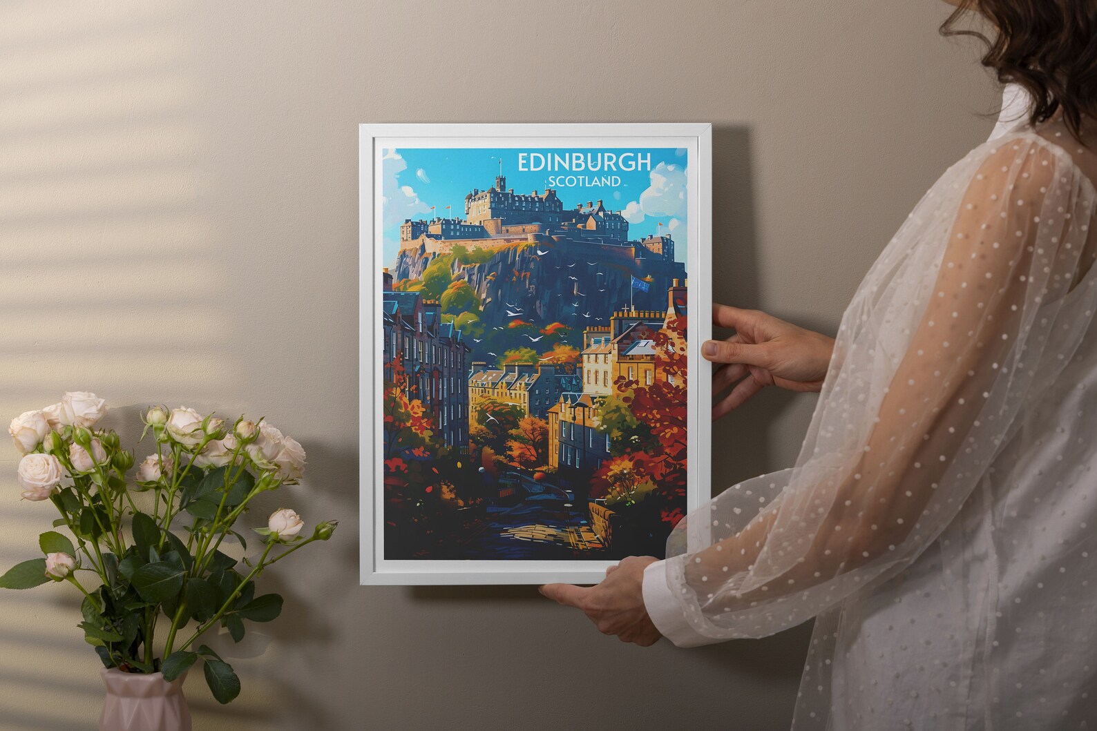 Majestic Edinburgh Castle Posters Edinburgh Castle Art for Timeless ...