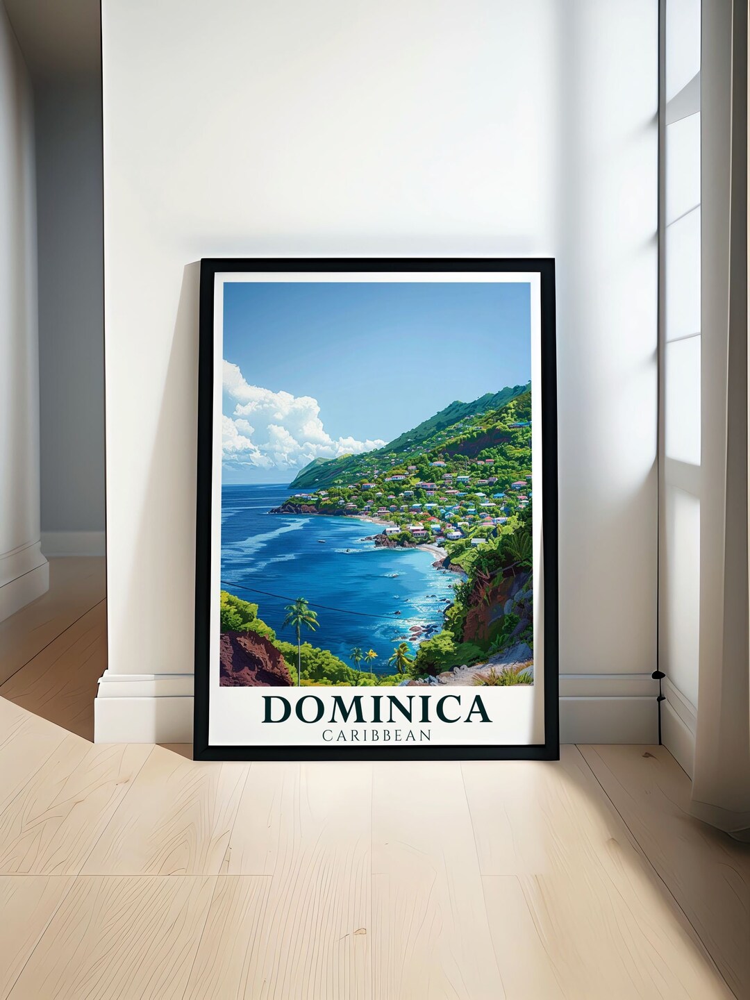 Dominica Wall Art - Scotts Head Poster - Scotts Head Dominica Framed ...