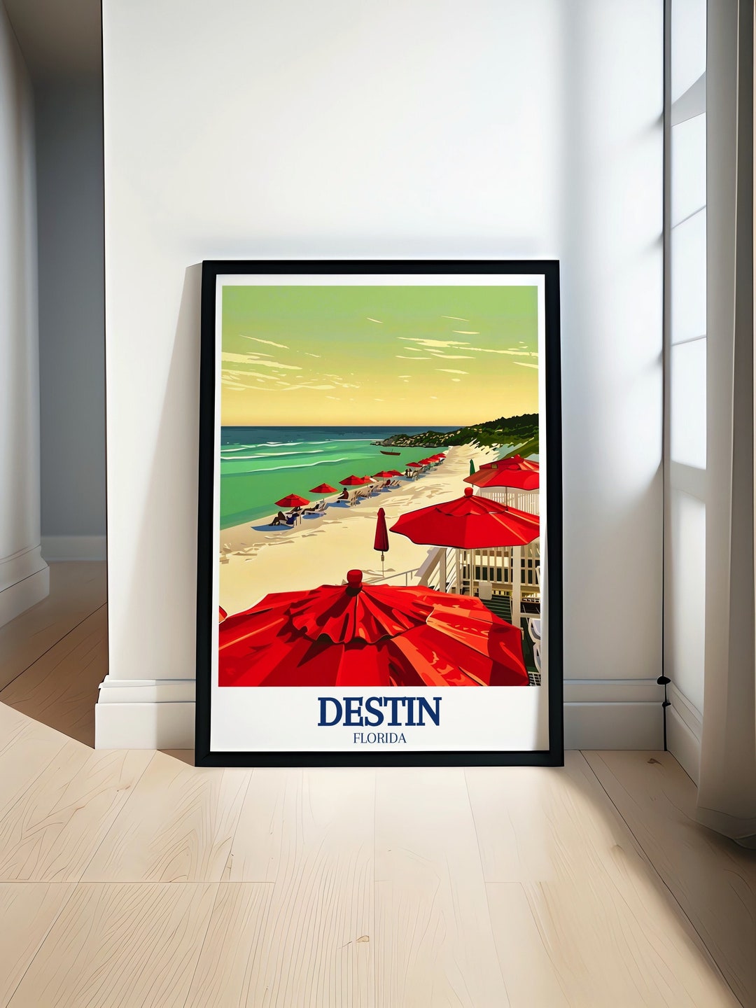 Destin Travel Posters - Fort Walton Beach and the Crab Trap Art ...