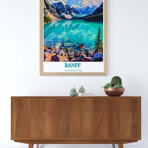 Banff National Park Art Collection - Banff Lake Louise Landscape Poster ...