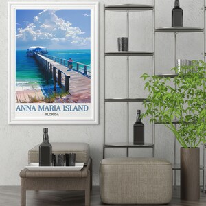 Florida Anna Maria Island Wall Art Anna Maria City Pier Art Print Anna ...