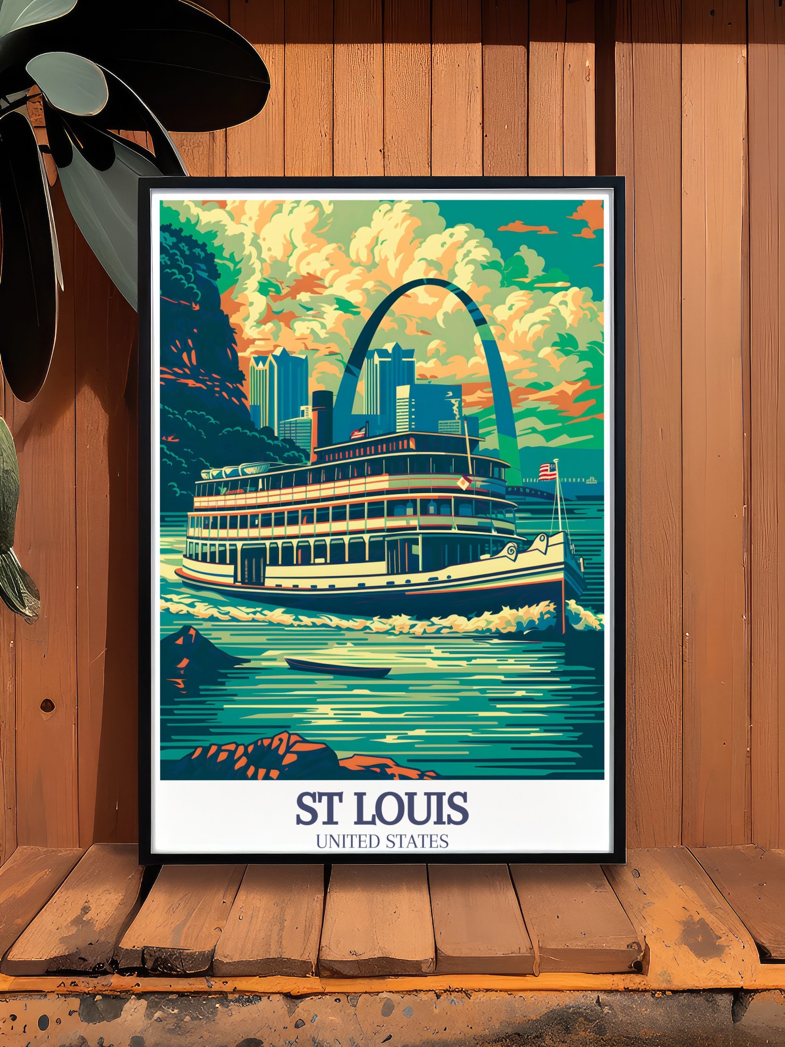 St. Louis Wall Art - Mississippi River Gateway Arch Poster - Gateway ...