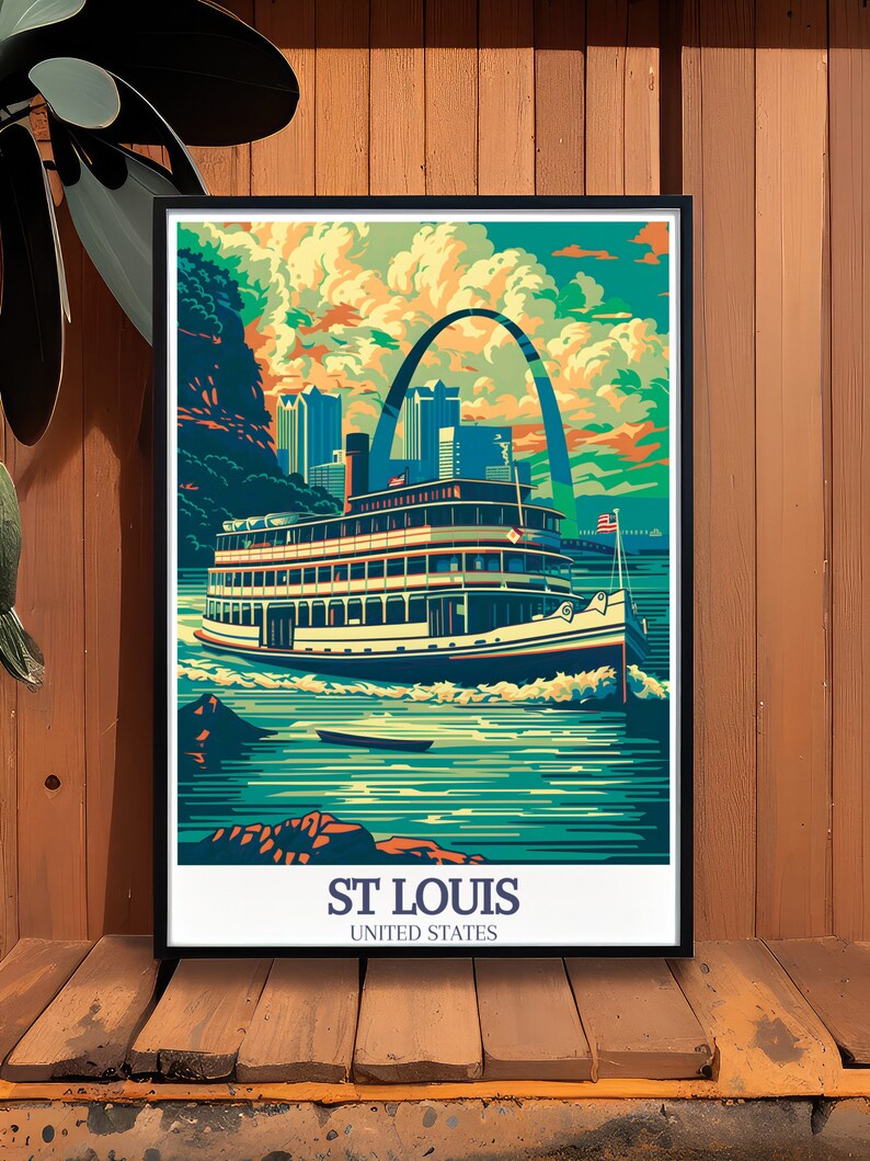 St. Louis Wall Art - Mississippi River Gateway Arch Poster - Gateway ...