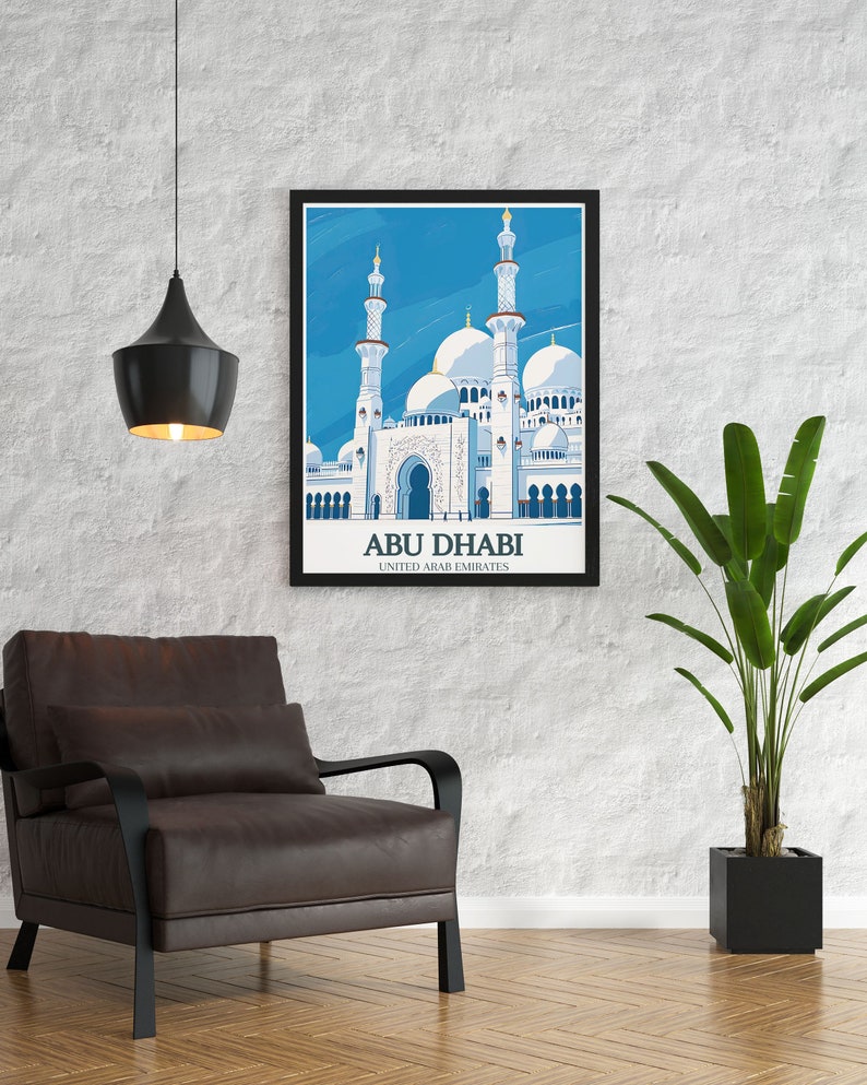 Abu Dhabi Travel Poster Sheikh Zayed Grand Mosque Posters Sheikh Zayed ...