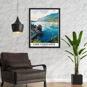 Lake Constance Scenic Art Collection - Bregenz Travel Posters - Lake ...