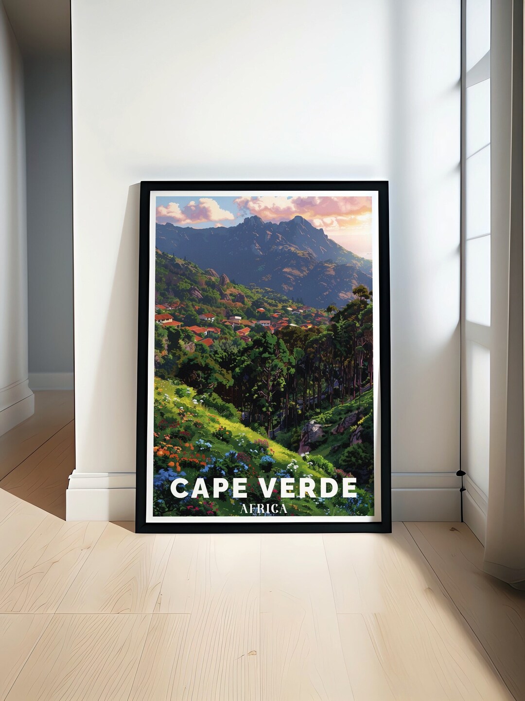 Cape Verde Wall Art - Mount Verde Poster - Cape Verde Poster- Cape ...