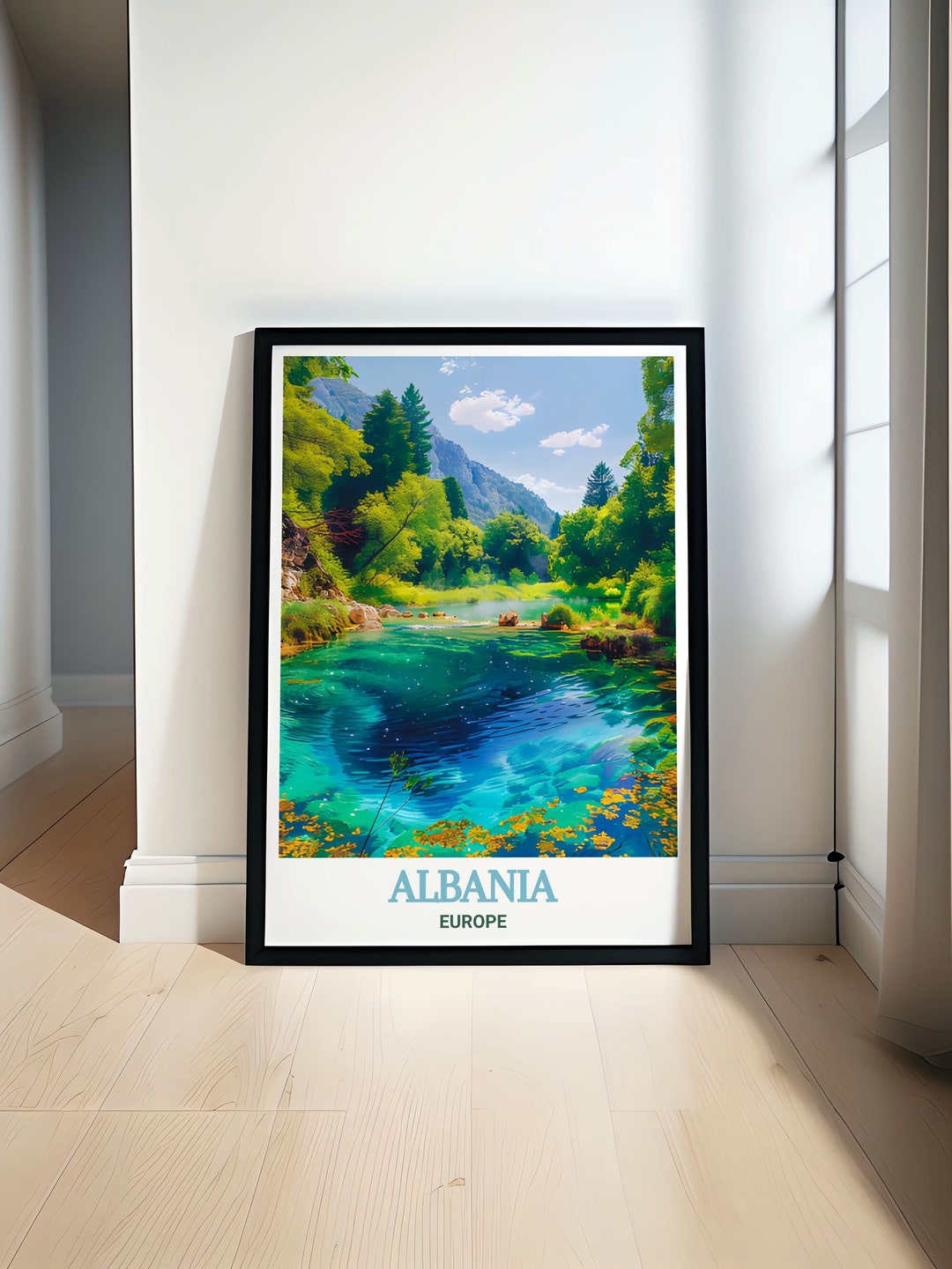 Albania Wall Art - Syri I Kaltër and Tirana Poster Collection - Albania ...