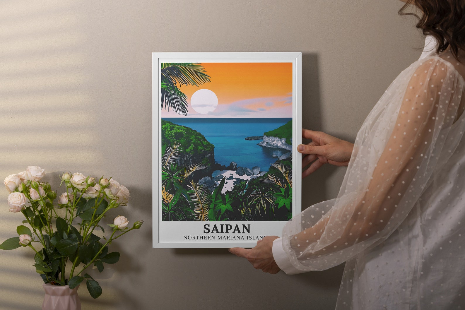Saipan Wall Art - Framed Marine Beach Posters - Kagman Prints - Saipan ...