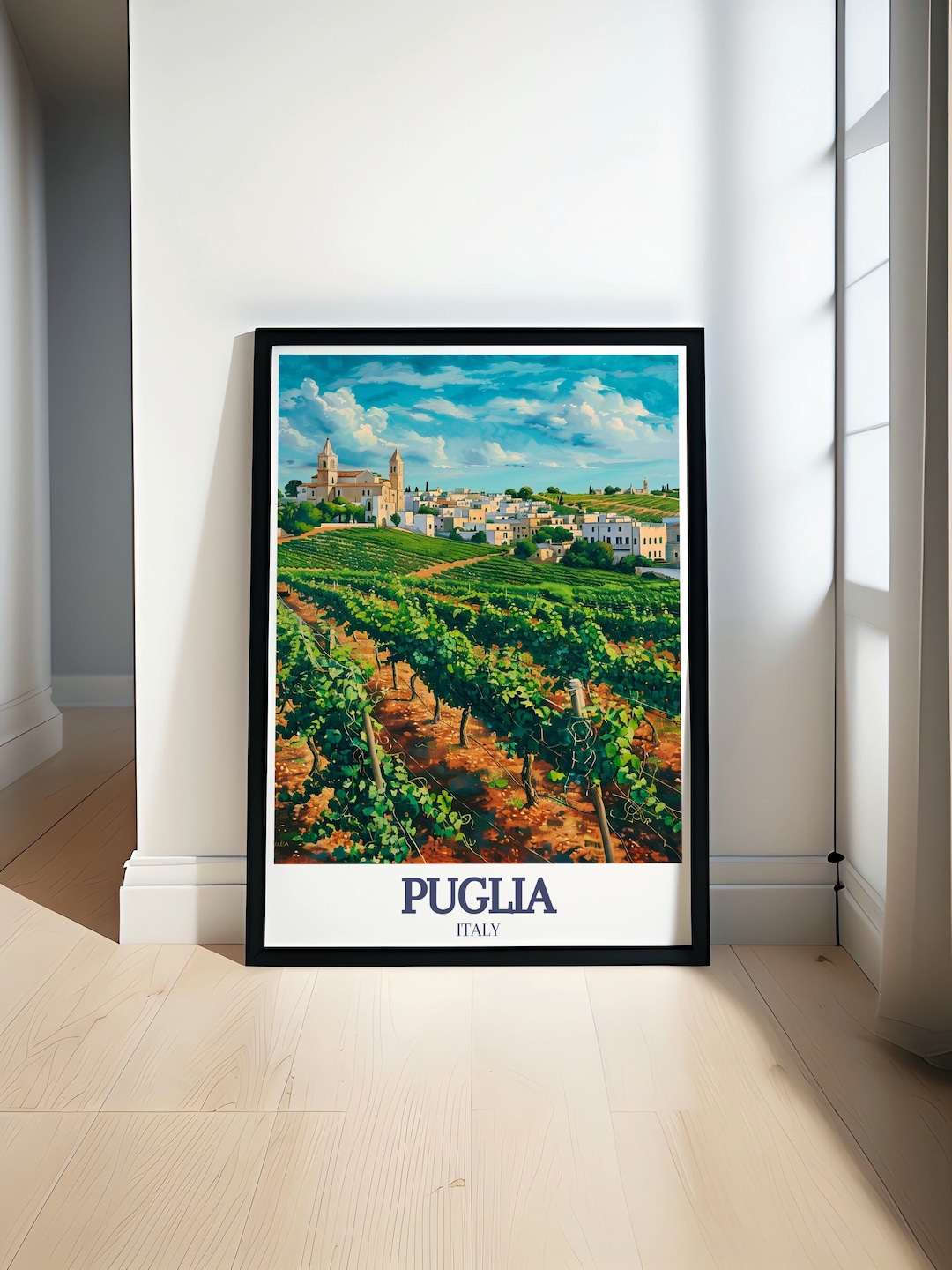 Puglia Posters- Salento Vineyards Prints - Italy Travel Posters and ...