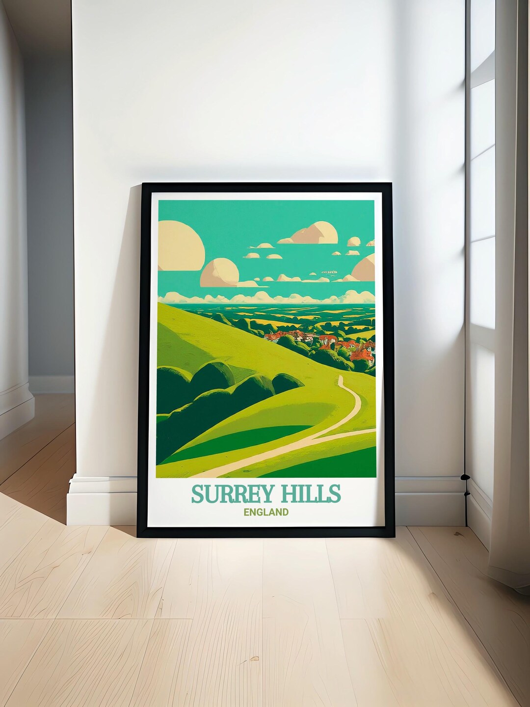 Surrey Hills Poster - Surrey Hills Print - Surrey Hills Art - Surrey Hills Decor - Surrey Hills ...