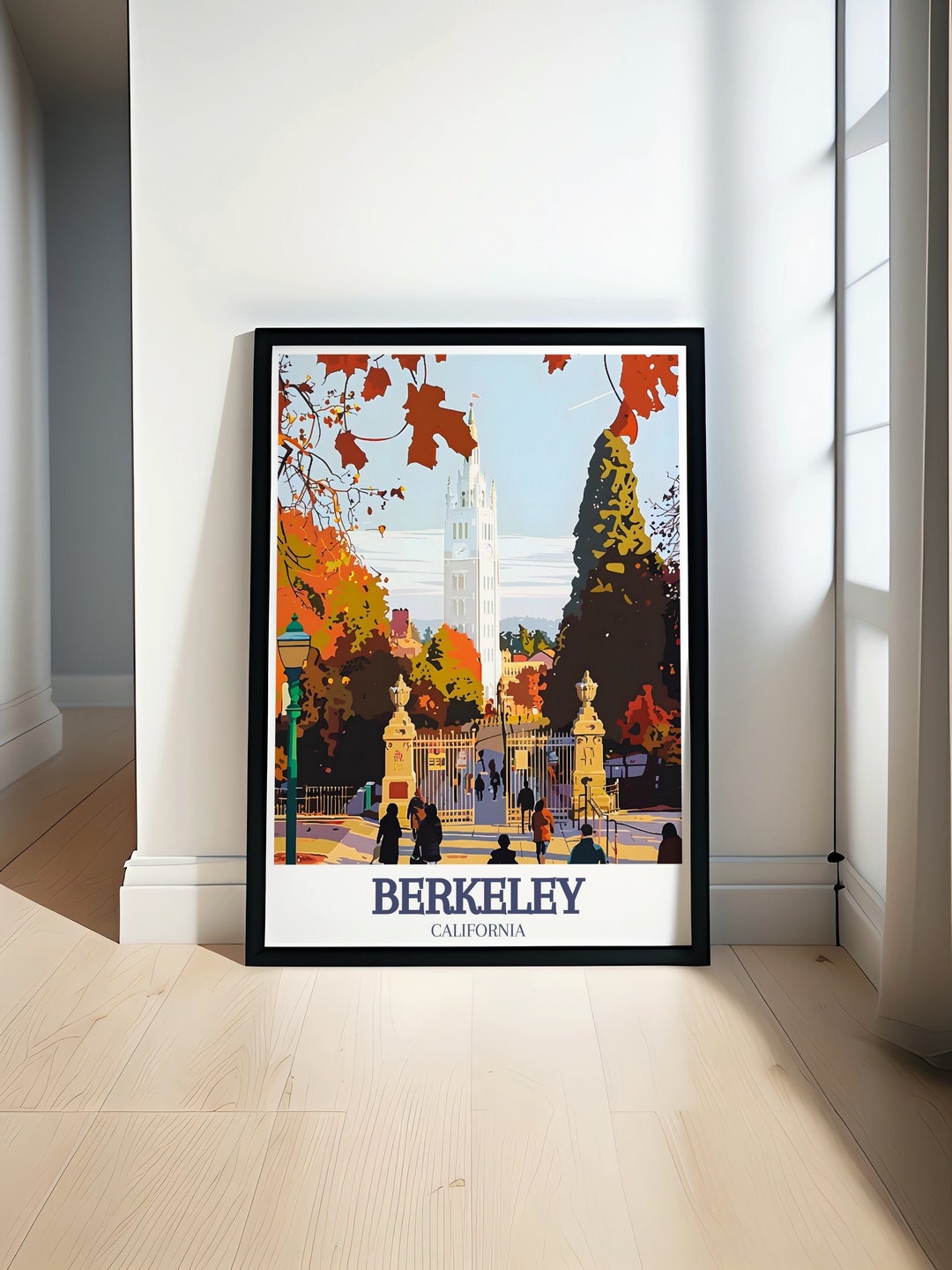 Berkeley Art Print -campanile With San Francisco Backdrop - Bay Area ...