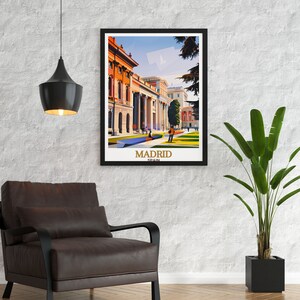 Madrid Travel Poster - Prado Museum Art - Spain Wall Art and Madrid ...