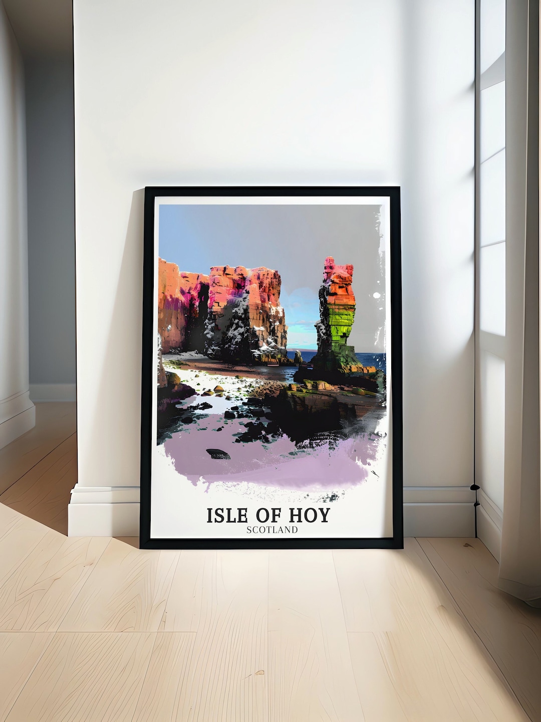 Isle of Hoy Poster - Old Man of Hoy Art - Orkney Poster - Isle of Hoy ...