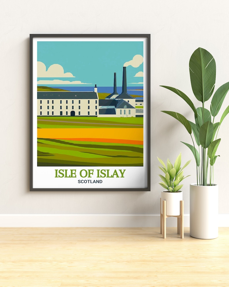 Isle of Islay Art Collection Laphroaig Distillery Travel Posters ...