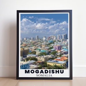 Somalia Poster - Framed Mogadishu City Print - Mogadishu Canvas Print ...